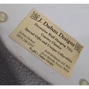 J Dubin | Holiday | Vtg J Duban Handmade Ceramic Wall Hanging Pottery ...